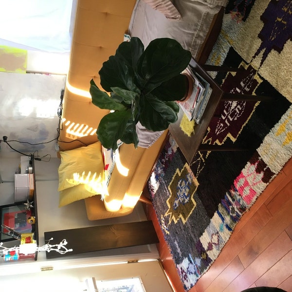 Beautiful Moroccan Handira Blanket in Turquoise/ 9'5'' X 5'9'' Feet ...