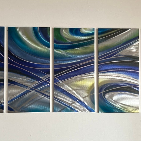 Lighted Metal Wall Art-metal Wall Sculpture -color Changing Wall Art ...