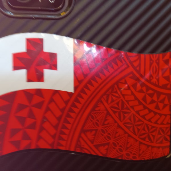 Tongan Flag Sticker - Etsy