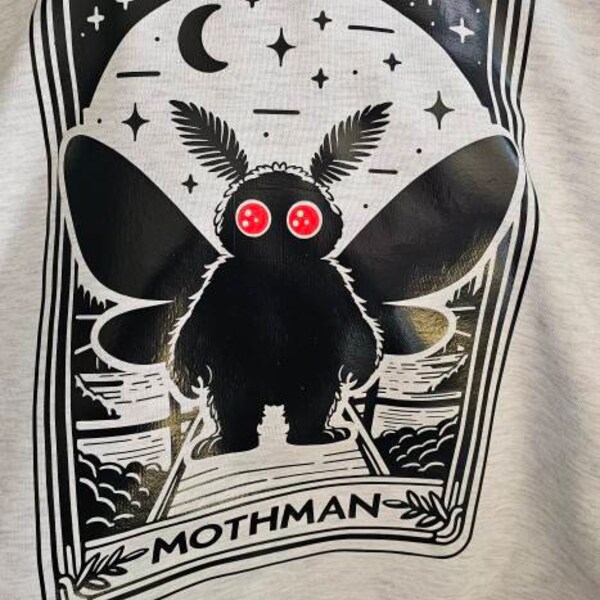 Mothman Tarot Svg, Mothman Svg, Mothman Clipart, Cute Mothman Svg ...