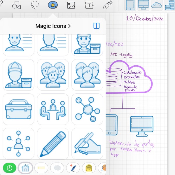 Goodnotes Digital Stickers: MAGIC STICKY NOTES | Color Editable ...