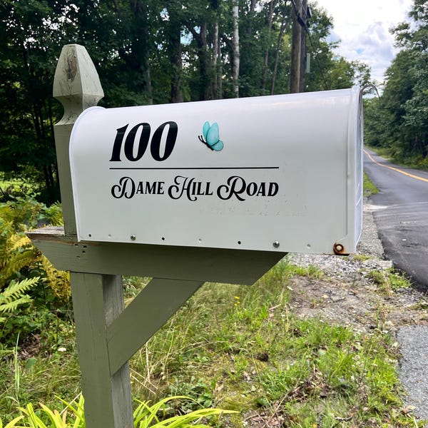 Mailbox Magnet Partial Cover Ladybug Address Numbers With Set of 2 ...