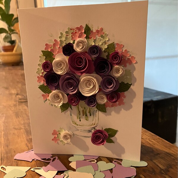 Handmade Quilling Card, Quill Card, 3d Card, the Ultimate Birthday Card ...