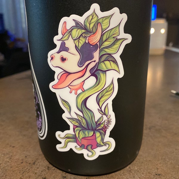 Sims Cow Plant Sticker - Etsy