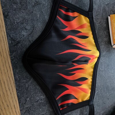 Flame Unisex Face Mask, Face Mask Pollution, Face Cover Mask, Travel ...