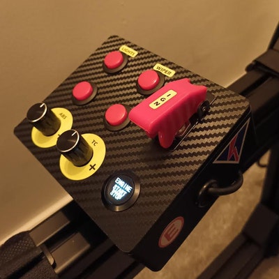 Sim Racing Sticker Sheet Neon Yellow Matte Encoders and Buttons for Our ...