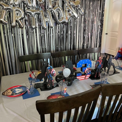 Super Hero Stand up Birthday Centerpieces - Etsy