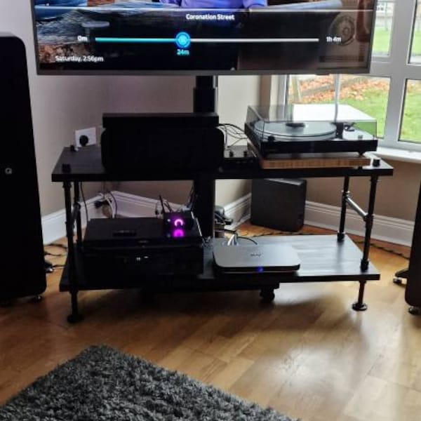 Solid Wood Record Player Stand/ Modern Wood Record Storage - Etsy