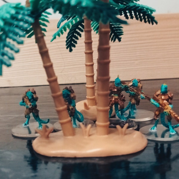 Sci-fi Lizardmen Miniatures Squad – Alien Reptilian Army Figures for ...