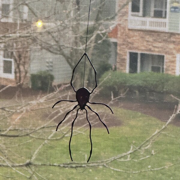 Spider Stained Glass Window Hangings - Unique Gifts for Friend ...