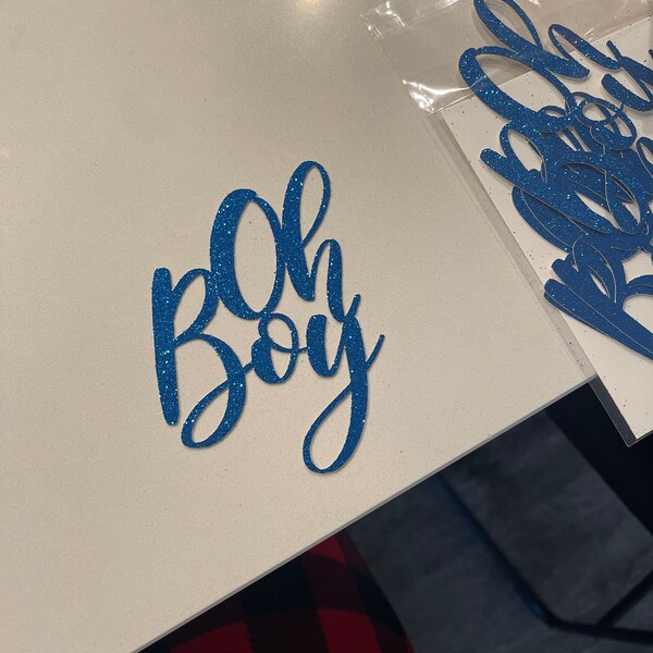 Oh Boy Script Baby Shower Mason Jar Tags Boy Baby Shower Boy Baby ...