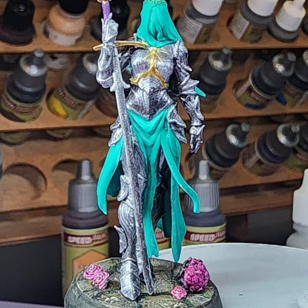 Elf Paladin Mini for Dnd Miniatures Fighter Mini Dnd Warrior Dnd Mini ...