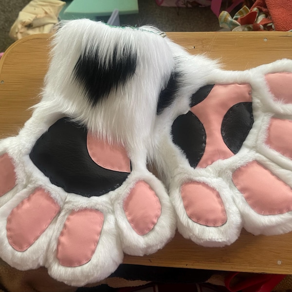 DIY Fursuit Feline Puffy Paws - PDF Handpaw Pattern by Floof Unlimited ...