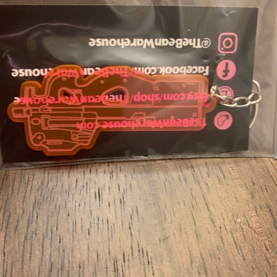 Pink P90 Keychain, Charm, or Necklace FN P90 P-chan Laser-cut Acrylic ...