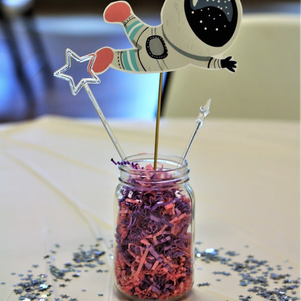 Printable Space Cake Topper Space Centerpieces Space Birthday Party ...