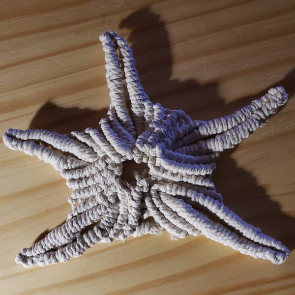 Macrame Pattern, Starfish Pattern , PDF File Tutorial , Writing and With Photographs Tutorial ...