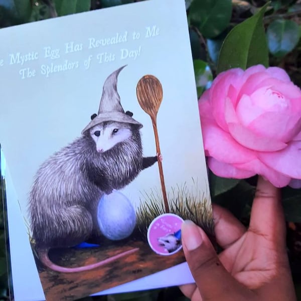 Fairy God Possum Sticker Decal - Original Art by Feral Felicitations - Etsy