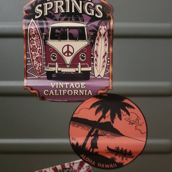 Vintage 1950's Style Aloha Hawaii Honolulu Maui Waikiki Hula Girl ...