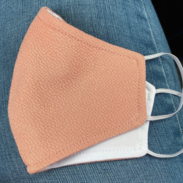 Blush Ivory Pink and Rosey Facemask - Reusable, Washable, Handmade ...