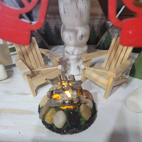 Miniature Rustic Outhouse Scene: Fairy Garden Cake Topper - Etsy