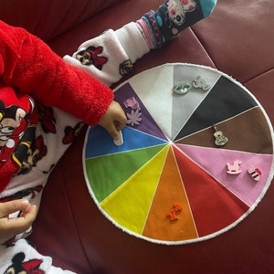 Color Sorting Fabric Circle Classification of Primary and | Etsy