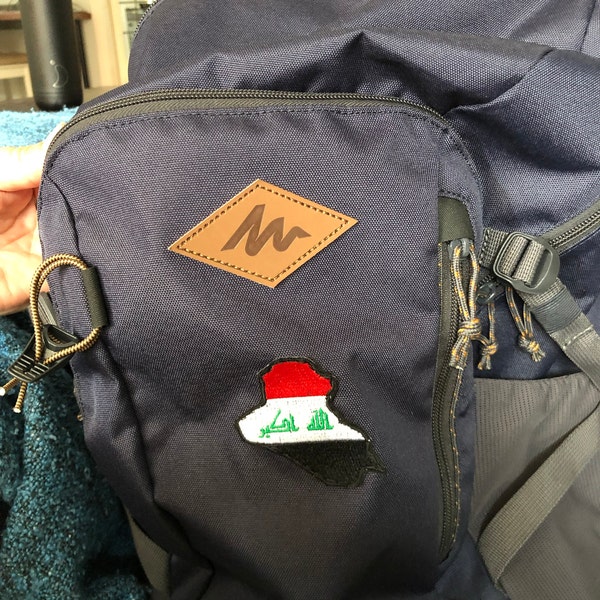 Embroidered Patch Applique Sew Badge Iron on Glue Transfer Flag Iraq ...