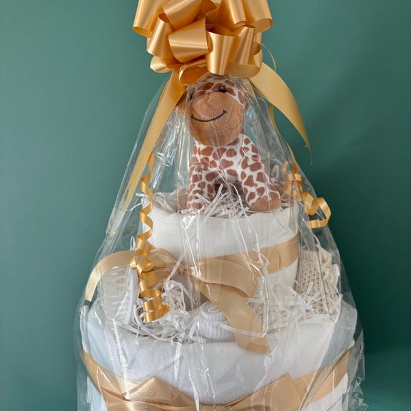 Nappy Cakes, Nappy Cake, Safari Theme, Unisex Baby Hamper, Baby Boy ...