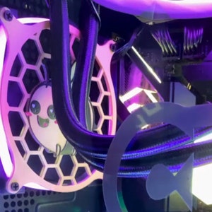 Snowflake Gaming Computer Fan Shroud/ Grill /cover Custom 3D Printed ...