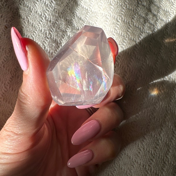 Rose Quartz Clam Shells With Aura Rose Quartz Mini Sphere - Etsy