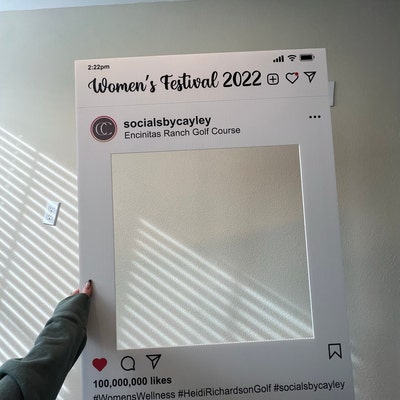 Personalized Selfie Frame Instagram Frame Printed Photo - Etsy