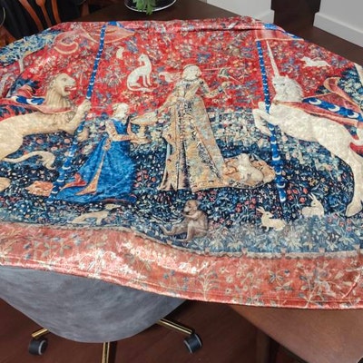 Medieval Tapestry Reproduction Lady and the Unicorn À Mon Seul - Etsy