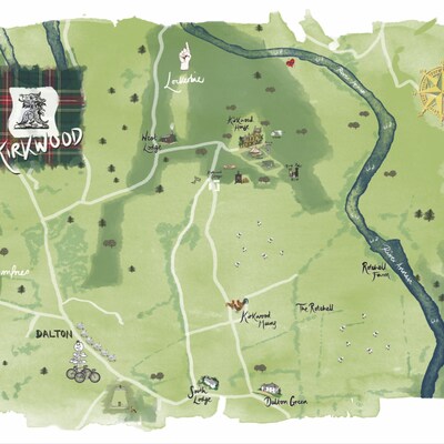 PRINTED Personalised Inky Memory Maps, Custom Map, Personalized Map ...