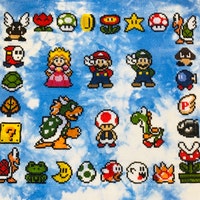 Super Mario Sampler retro Video Game Super Mario Cross Stitch Pattern ...