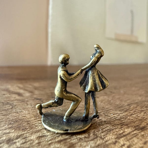 Pair of Vintage Style Solid Brass Copper Cricket Insect Statues ...