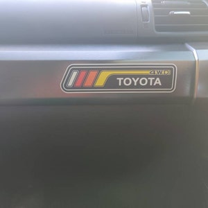 Toyota Retro Vintage Decal Sticker Round 4 Inch 3 Stripe - Etsy