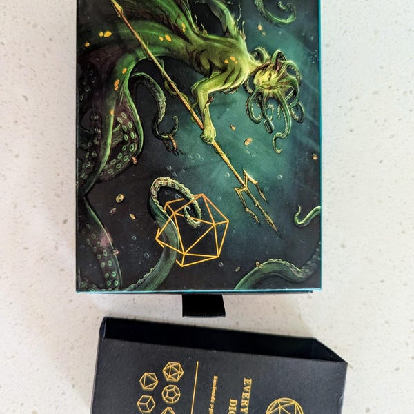 Sacred Flame - Blue Smoke With Gold Foil Handmade Resin Sharp Edge Dnd ...