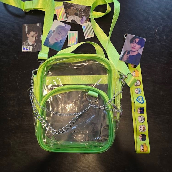 Light Green Neon Stadium Clear Bag for Concert - Etsy