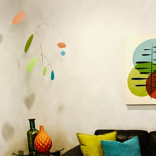 Triangle Mobile / Blue & Yellow - Etsy