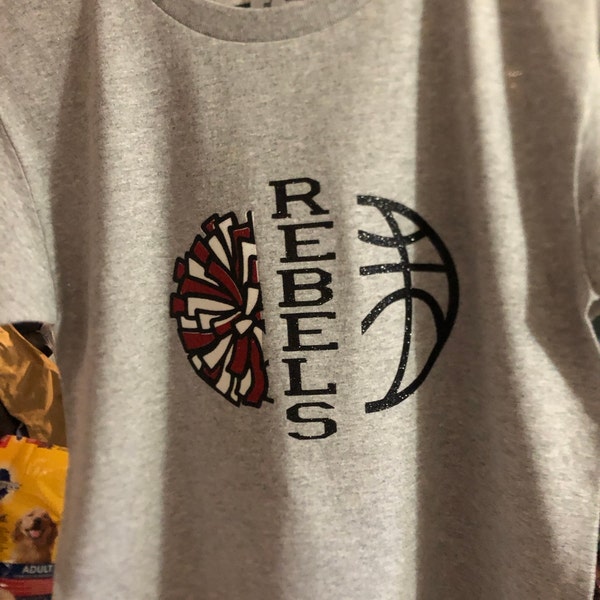 Split Pom Pom and Megaphone Svg/cheerleading Pom Pom SVG/PNG/DXF Files ...