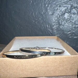 Inspirational Bracelet Message Engraved Bracelet - Etsy