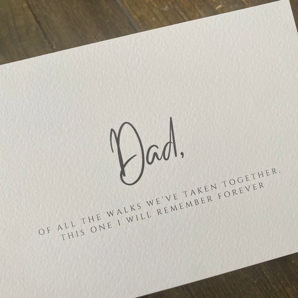 Wedding Card to Your Dad, Father of the Bride Cards, of All the Walks ...