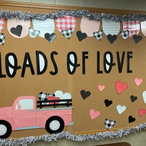 Loads of Love Valentines Truck February Bulletin Board Kit - Etsy