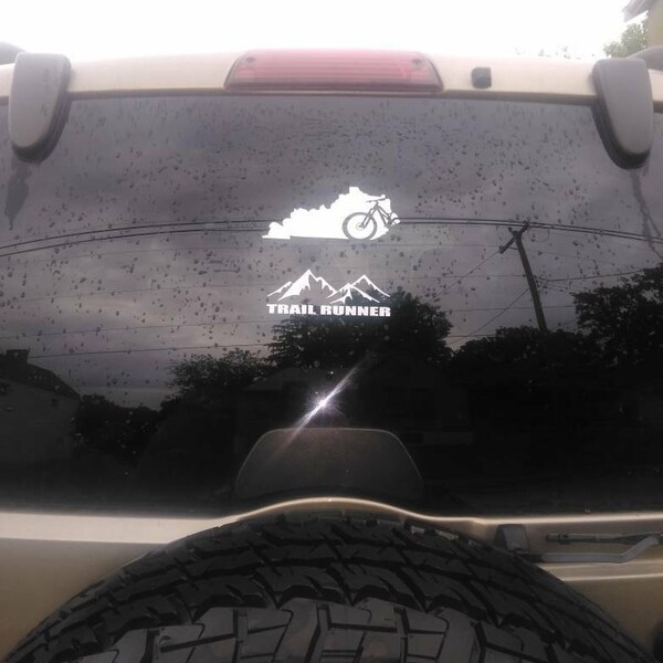 Trail Runner - Vinyl Decal Sticker - Running 5K 10K 13.1 26.2 Marathon ...