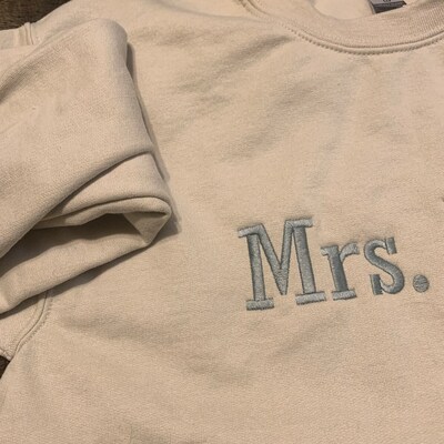 Custom Embroidered Sweatshirt, Custom Embroidered Varsity Crewneck ...