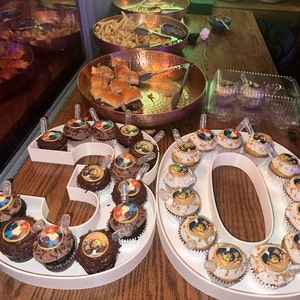 Fillable Letters Numbers Trays for Charcuteries Candies Sweets Baked ...