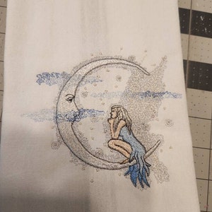 Phases of the Moon With Stars Large Machine Embroidery Design. 3 Sizes ...