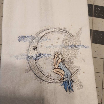 Phases of the Moon With Stars Large Machine Embroidery Design. 3 Sizes ...