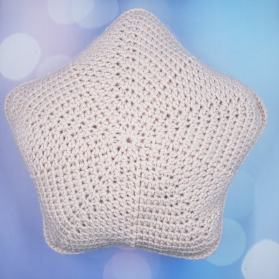 Crochet Pattern with Video: Star Puff Pillow by Luluslittleshop - Etsy