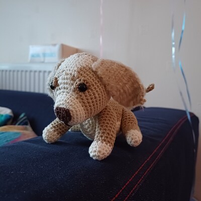 Spaniel Puppy Crochet Dog Pattern, Cavalier King Spaniel Amigurumi Dog ...