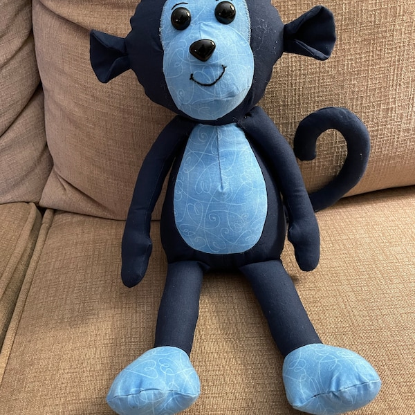 Monkey PDF Sewing Pattern. Mack the Monkey Stuffed Animal Pattern - Etsy